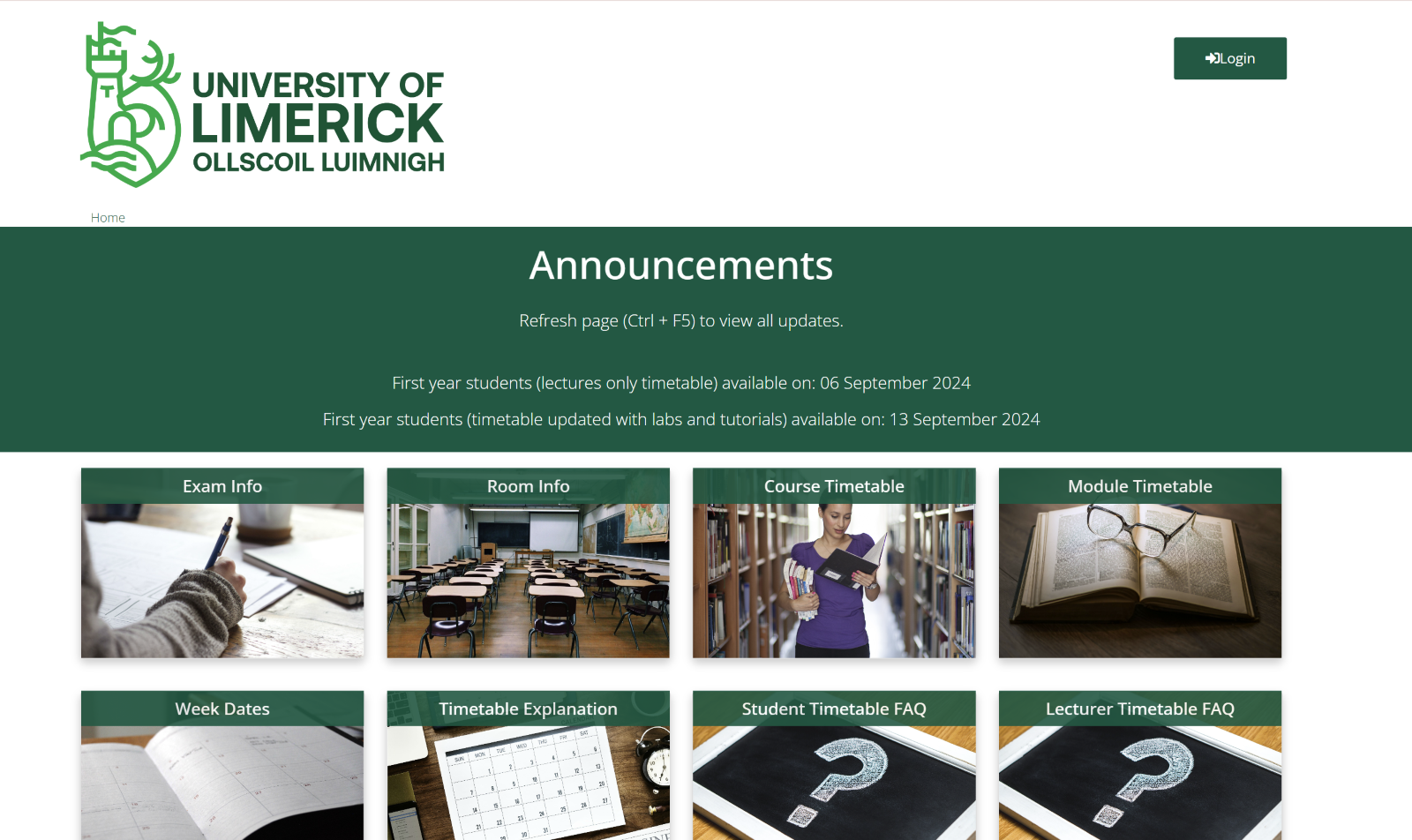 An Overview of UL Timetables – Study Ireland – Stories & Guides from ...